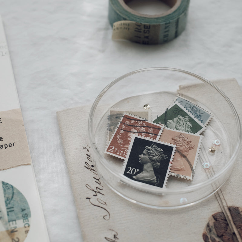 20 pcs Postage Stamps in Glass Container – Phavourite