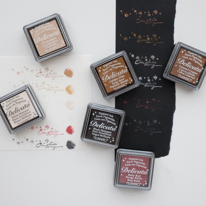 Tsukineko Delicata Metallic Shimmer Ink Pad - 6 options – Phavourite